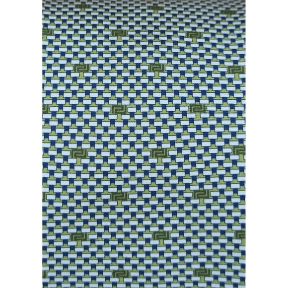 Versace | Accessories | Versace Current Green Geometric Logo Silk Tie ...